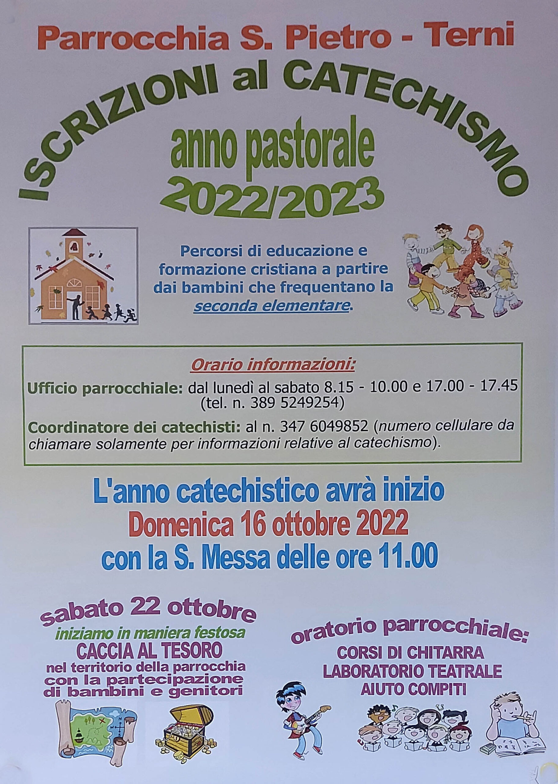 Parrocchia San Pietro Terni – inizio anno catechistico – Diocesi di Terni Parrocchia San Pietro Terni – inizio anno catechistico – Diocesi di Terni